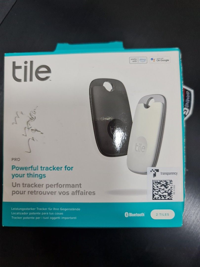 Tile Pro white Bluetooth GPS tracker, Mobile Phones & Gadgets, Other ...