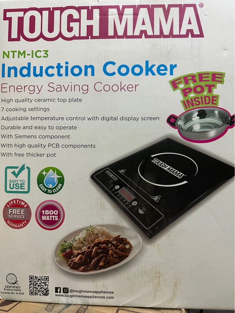 Tough Mama induction cooker, TV & Home Appliances, Kitchen Appliances ...