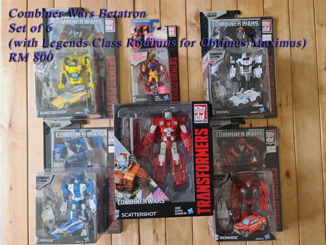 Transformers Combiner Wars Betatron Set of 6 (with Legends Class ...
