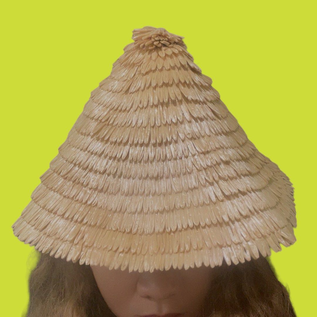 Tsumori Chisato Sugegasa- inspired Straw Hat, Women's Fashion, Watches ...