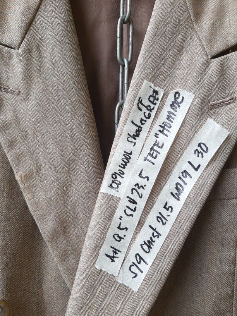 Tete Homme kaToh kazutaka Wool Shades of light green and brown Coat set ...
