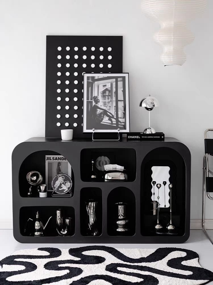 [TWS] MODERN BLACK DISPLAY SHELF, Furniture & Home Living, Furniture ...