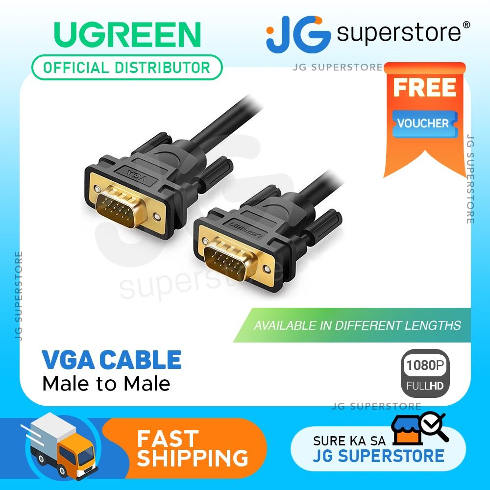 UGREEN FHD 1080P VGA Male to Male Gold-Plated Video Cable for LCD and ...