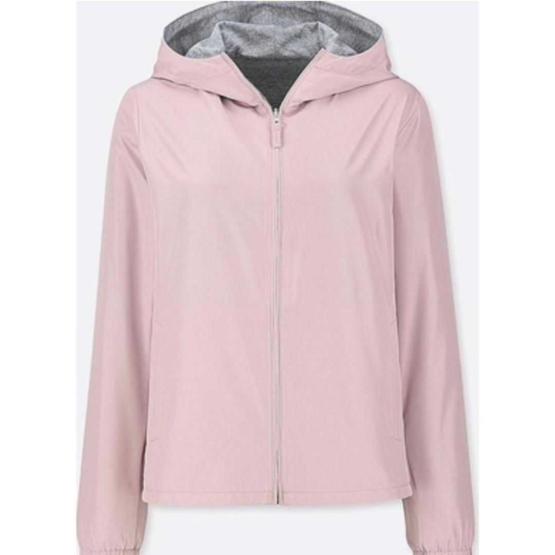 Uniqlo Reversible Parka Pink/Gray, Women's Fashion, Coats, Jackets and ...