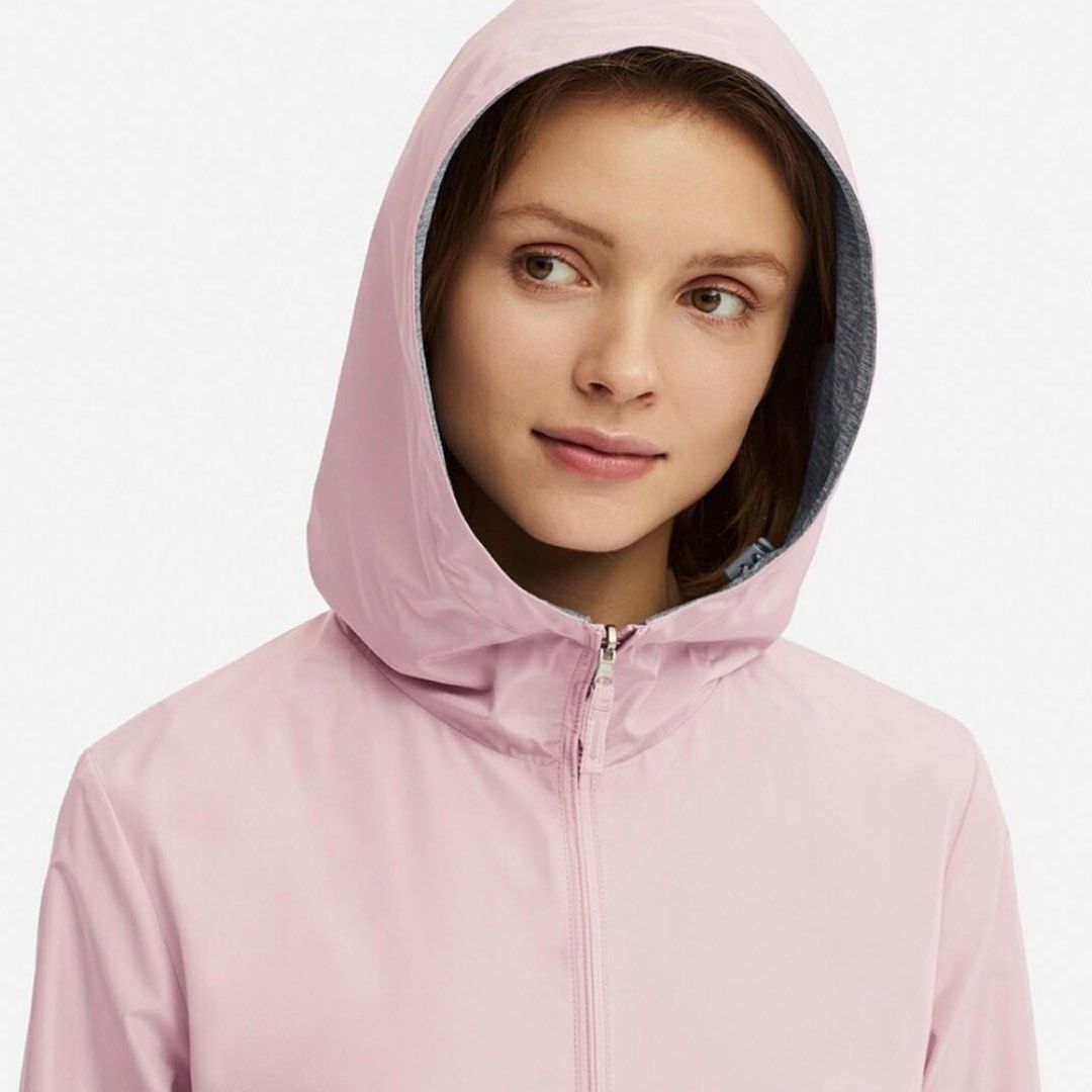 Uniqlo Reversible Parka Pink/Gray, Women's Fashion, Coats, Jackets and ...