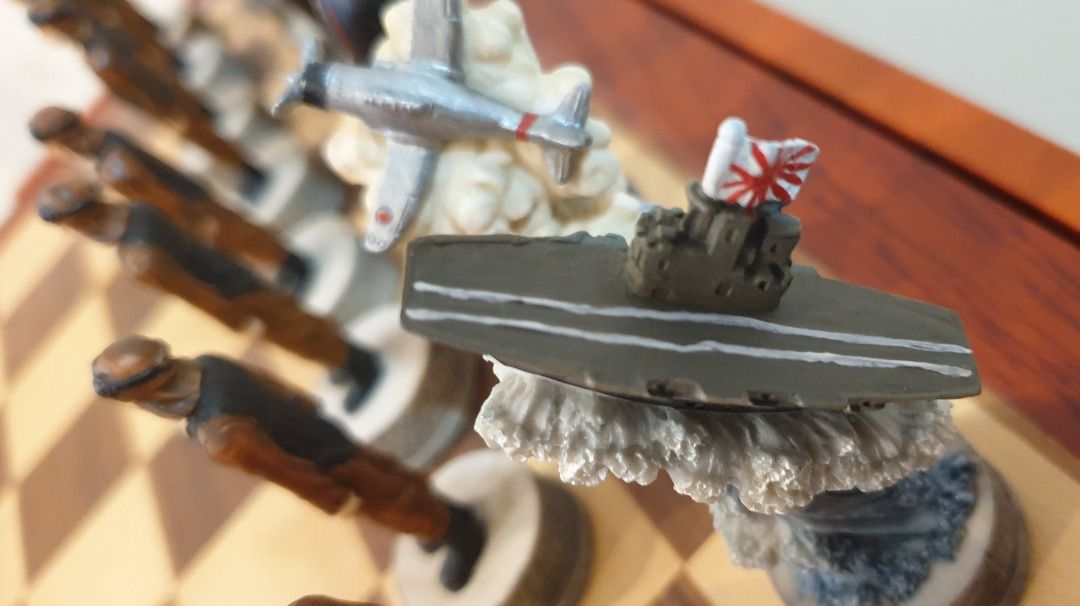 Veronese Hand Painted WW2 Wooden Chess Set, Hobbies & Toys, Toys ...