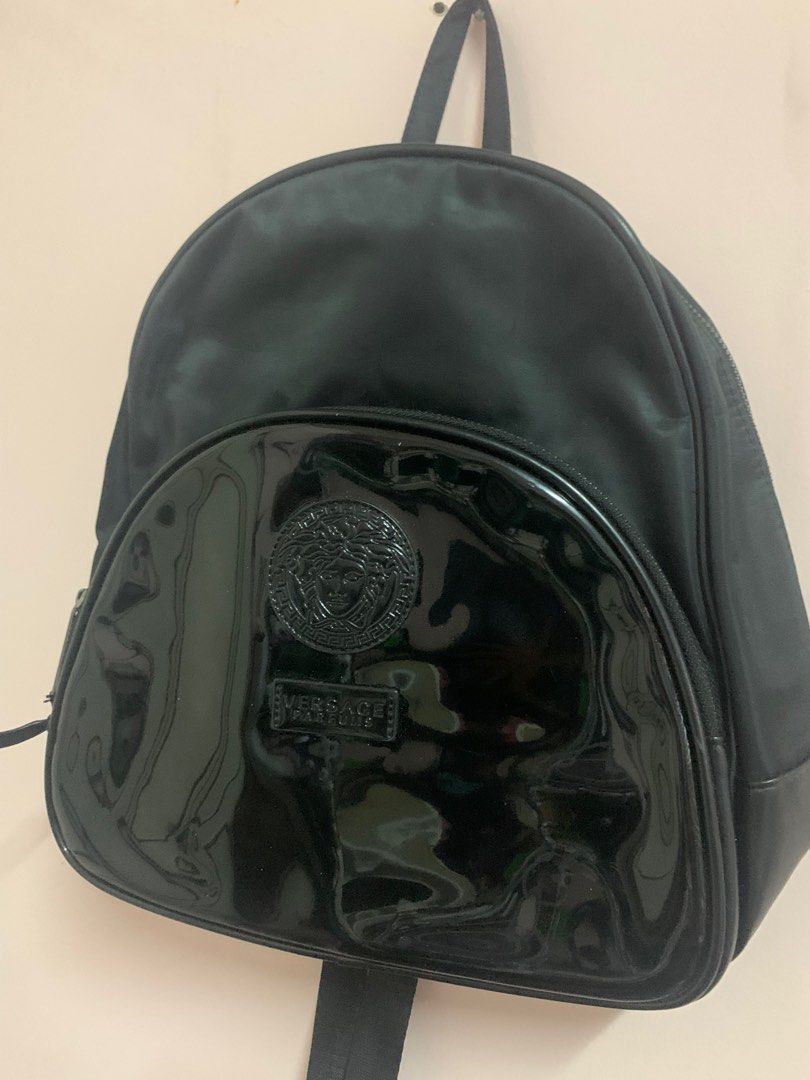 Versace Parfums Backpack, Women's Fashion, Bags & Wallets, Backpacks on ...