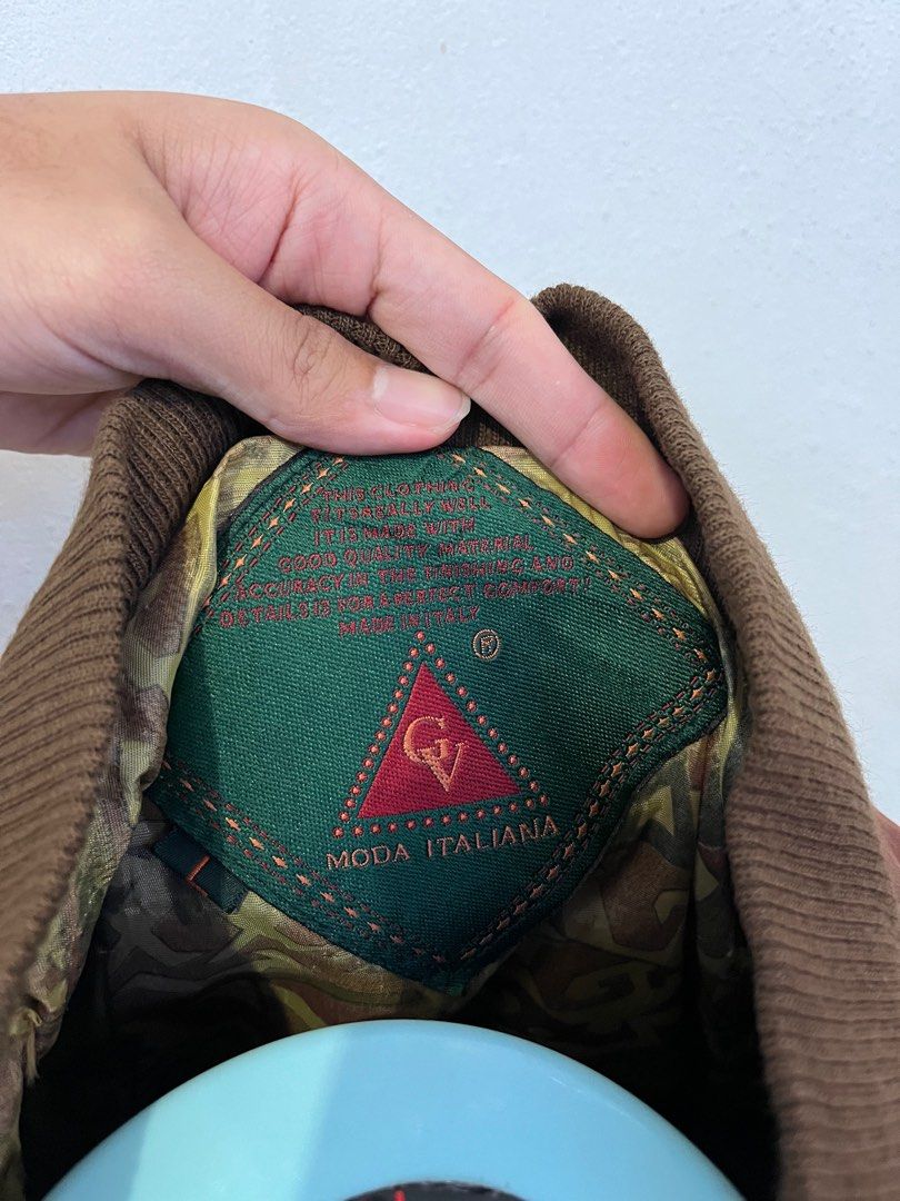 Vintage BOMBER jacket full leather suede GV MODA ITALIANA size L, Men's ...