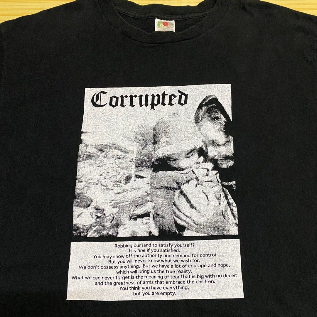 Vintage Corrupted Japan Sludge Metal Band, Men's Fashion, Tops & Sets ...