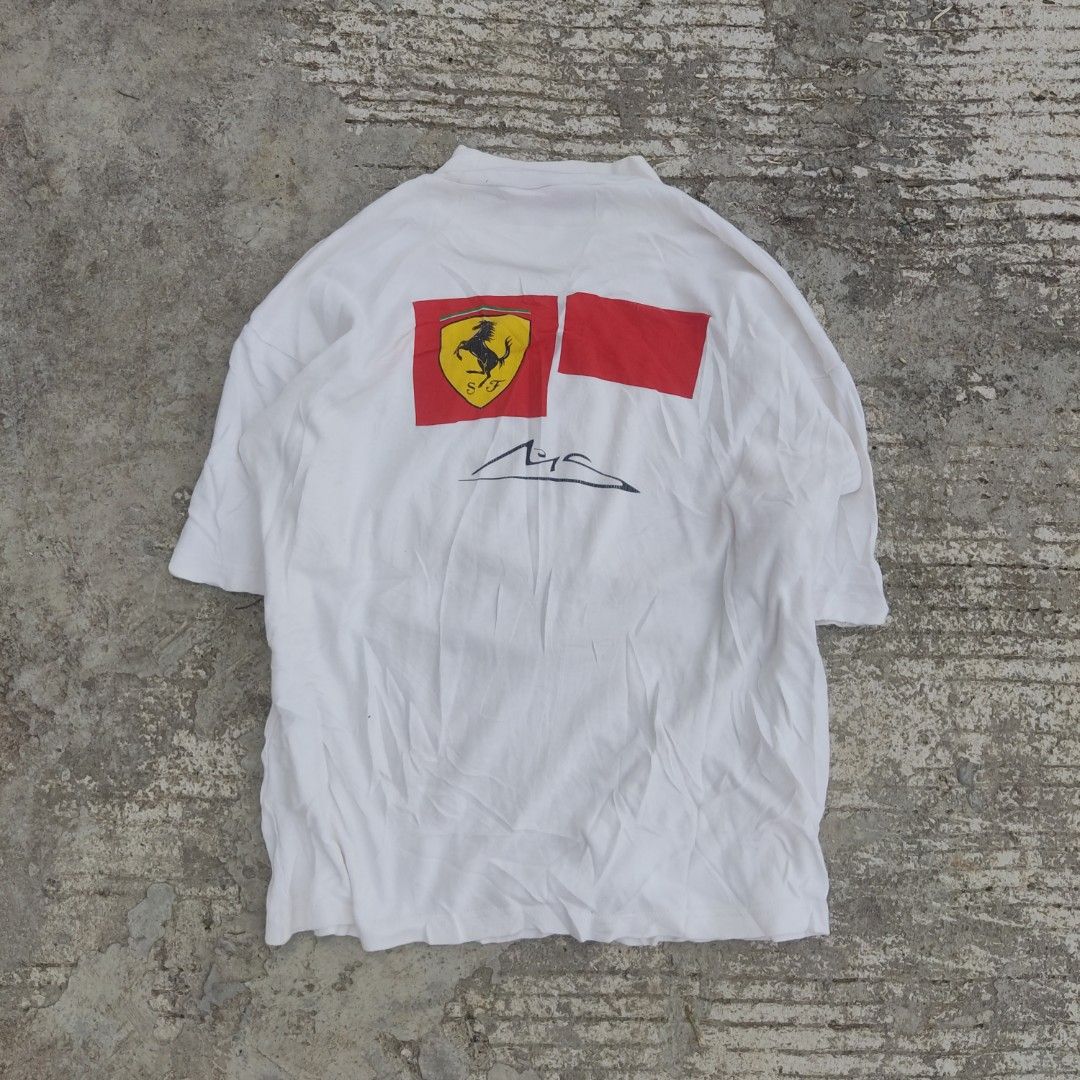 Vintage Ferrari Shirt Dated @1998, Men's Fashion, Tops & Sets, Tshirts ...
