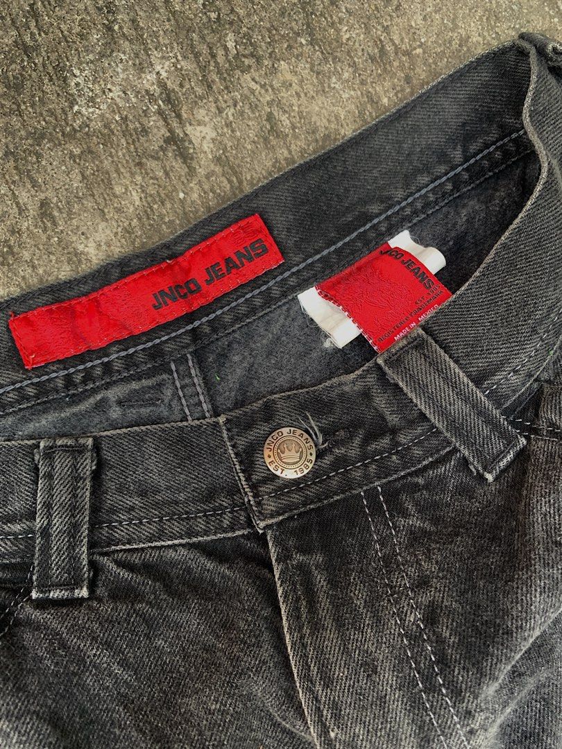 Vintage JNCO Metal Cross Logo, Men's Fashion, Bottoms, Jeans on Carousell