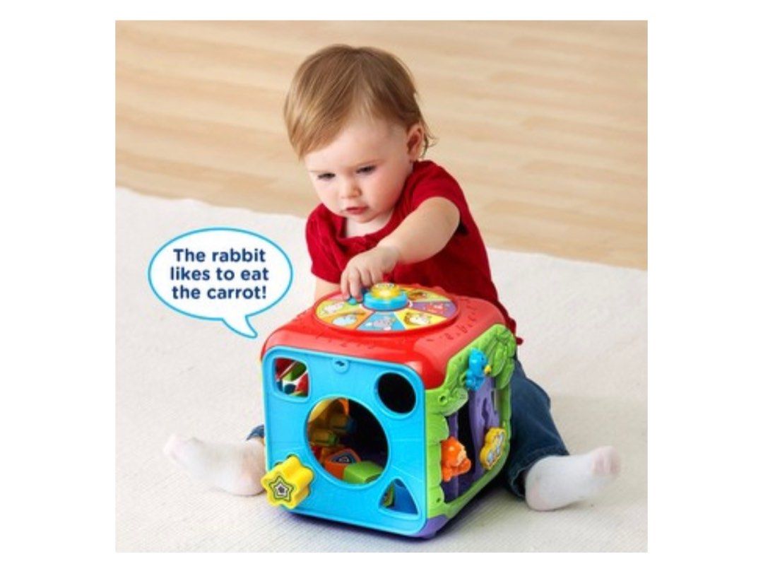 Vtech Sort & Discover Activity Cube™, Babies & Kids, Infant Playtime on ...
