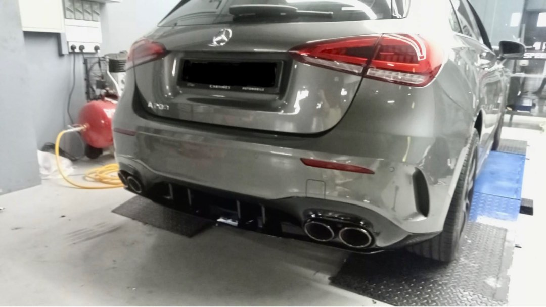 W177 A45s Diffuser Kit w/ Exhaust Tips Conversion for AMG Line, Car ...