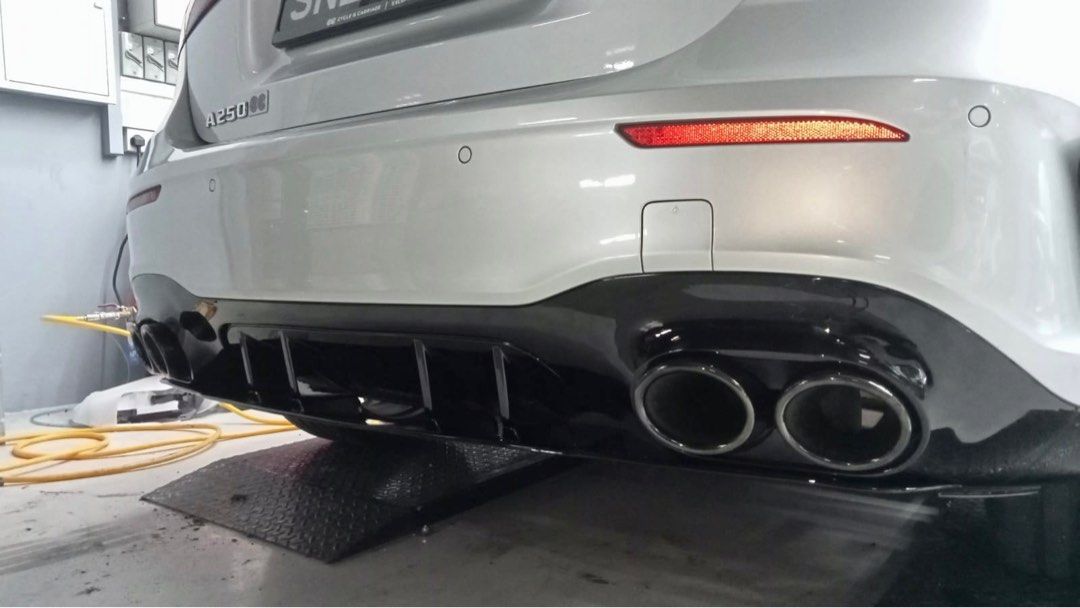 W177 A45s Diffuser Kit w/ Exhaust Tips Conversion for AMG Line, Car ...