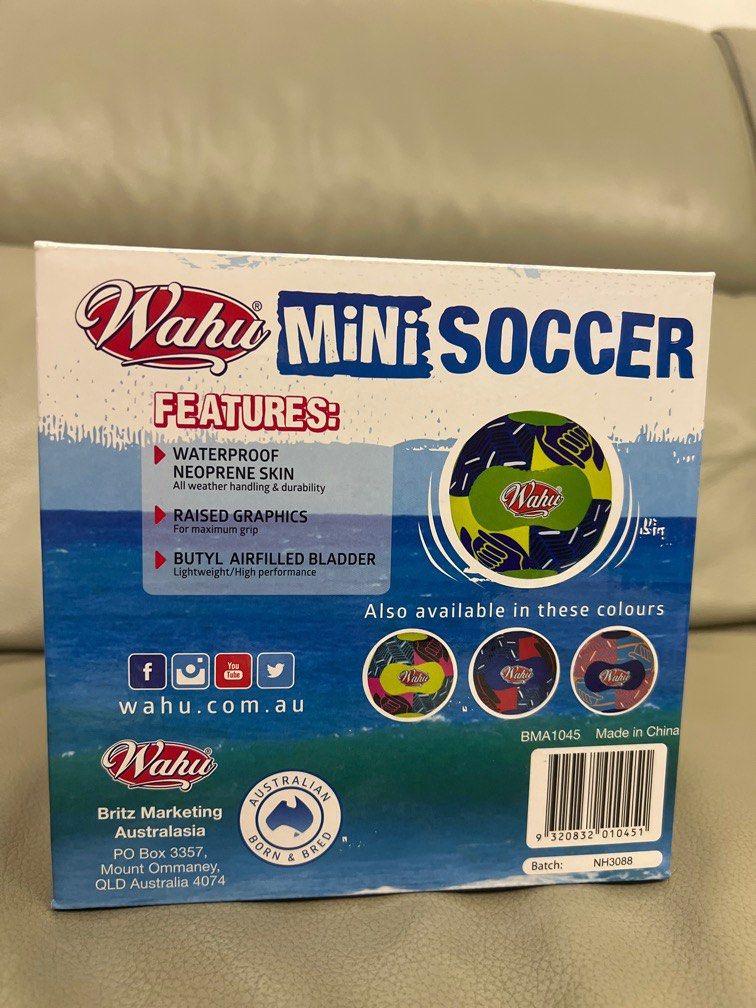Wahu Mini Soccer Ball for Pool play beach ball, Hobbies & Toys, Toys ...