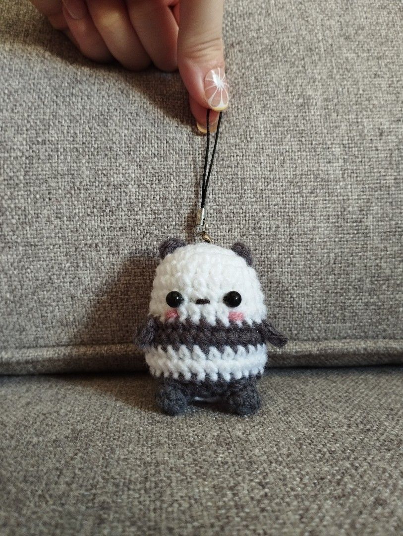 We Bare Bears Crochet Keychain, Hobbies & Toys, Stationery & Craft ...
