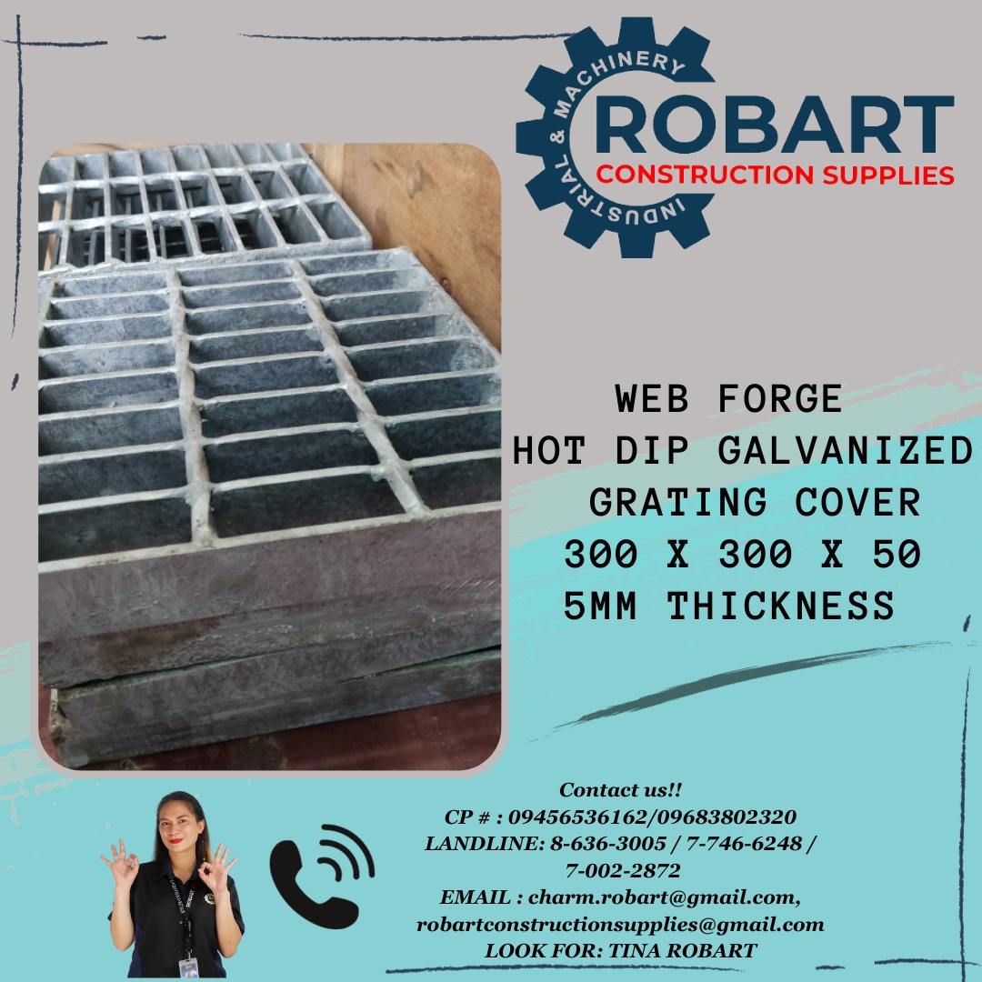 Web forge hot dip galvanized grating cover size: 300 x 300 x 50 5mm ...