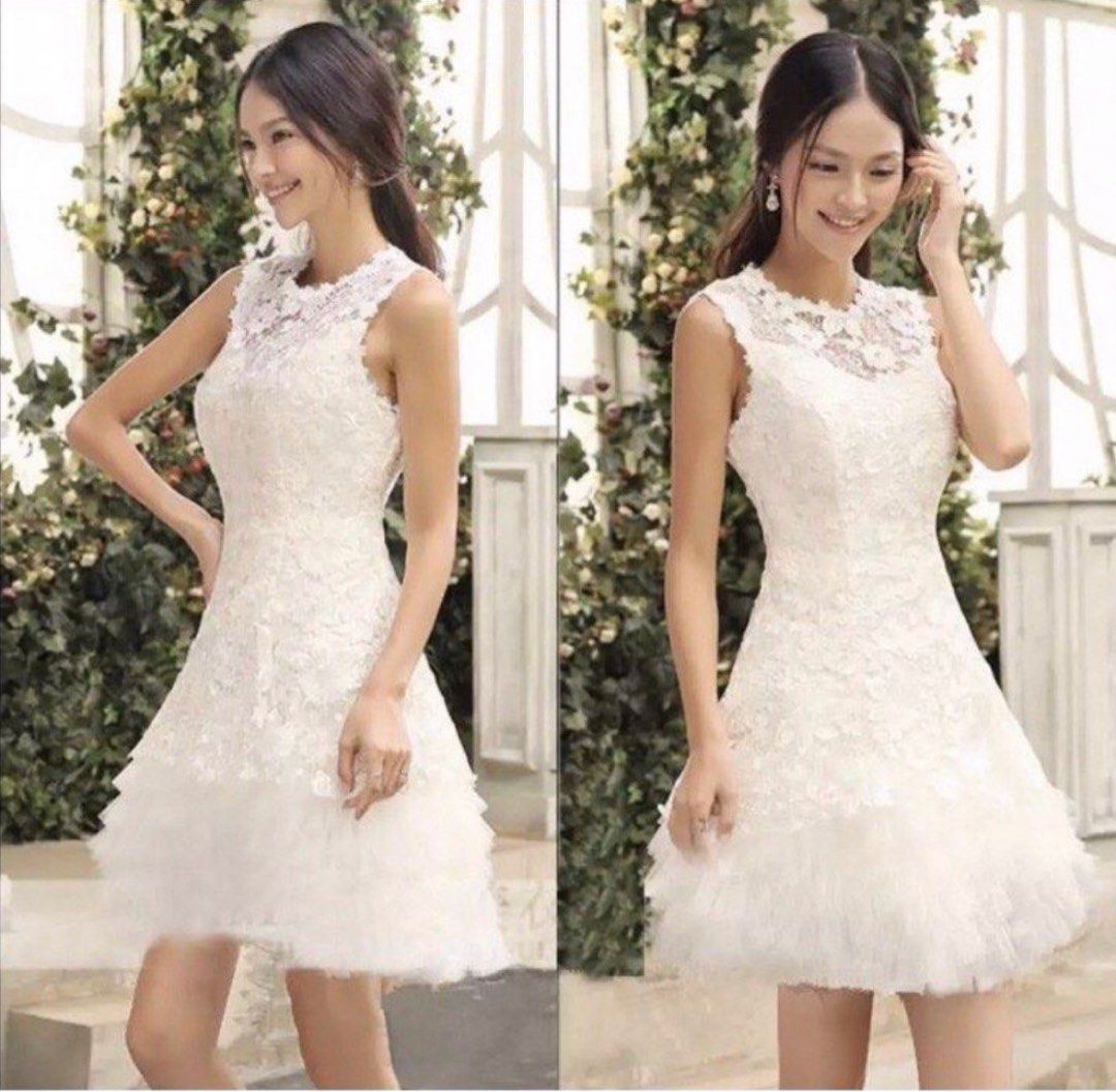 Wedding dress / evening dress / sister dress, Women's Fashion, Dresses & Sets, Evening Dresses ...