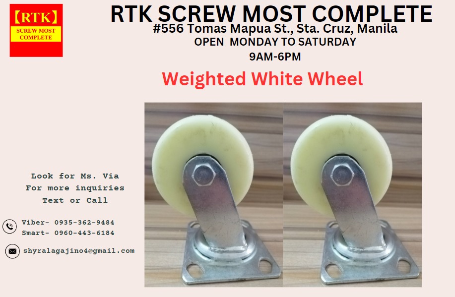 Weighted White Wheel, Commercial & Industrial, Construction Tools ...