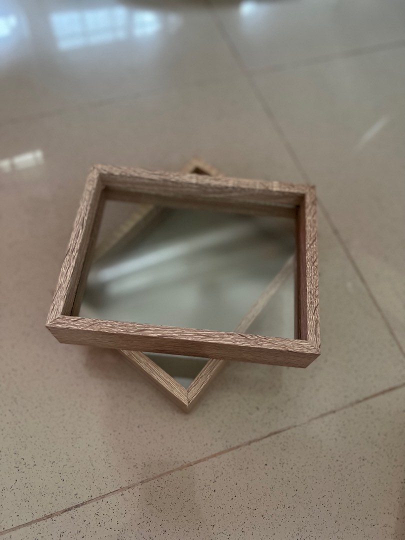 Wooden Glass Photo Frame, Furniture & Home Living, Home Decor, Frames ...
