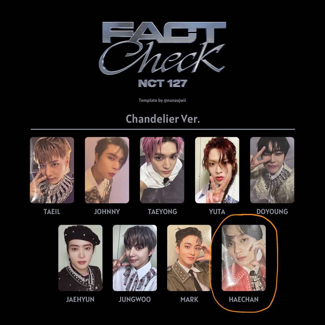 WTS NCT127 Fact Check Album Chandelier haechan pc, Hobbies & Toys ...