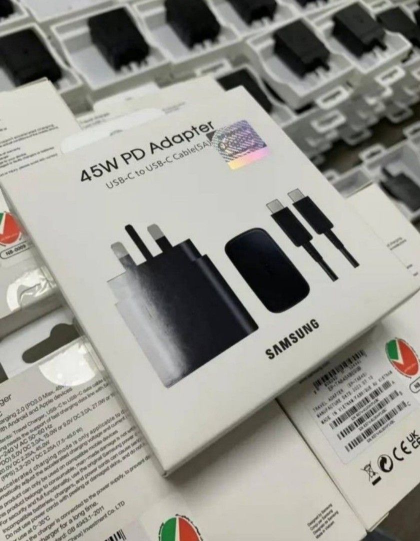 Original 45W Samsung Charger Samsung 45W Super Fast Charger with USB ...