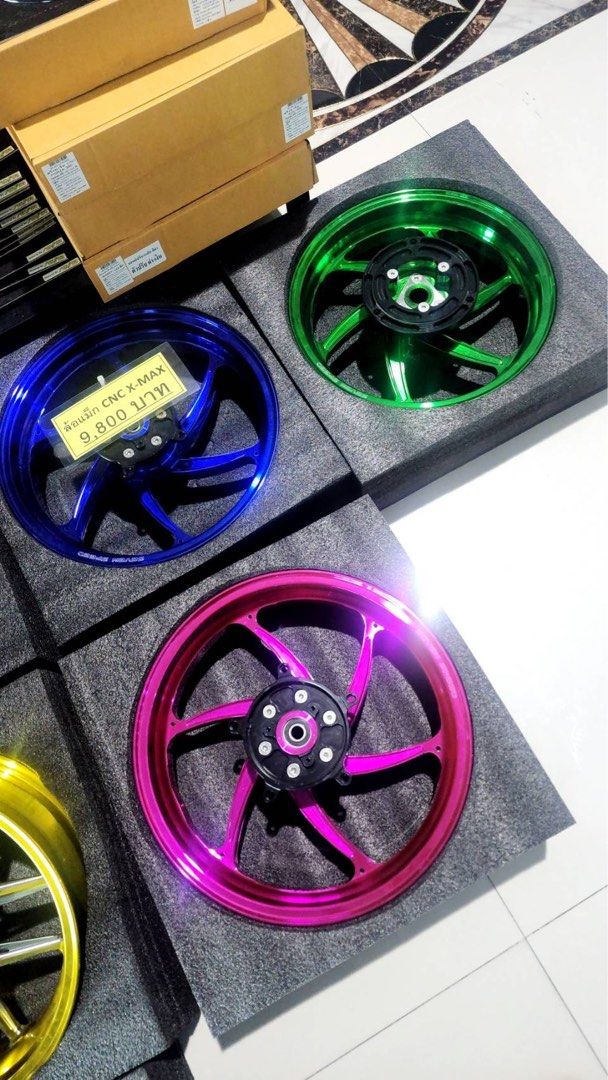 Xmax 300 Alloy Rims CNC by Seven Speed, Motorcycles, Motorcycle ...