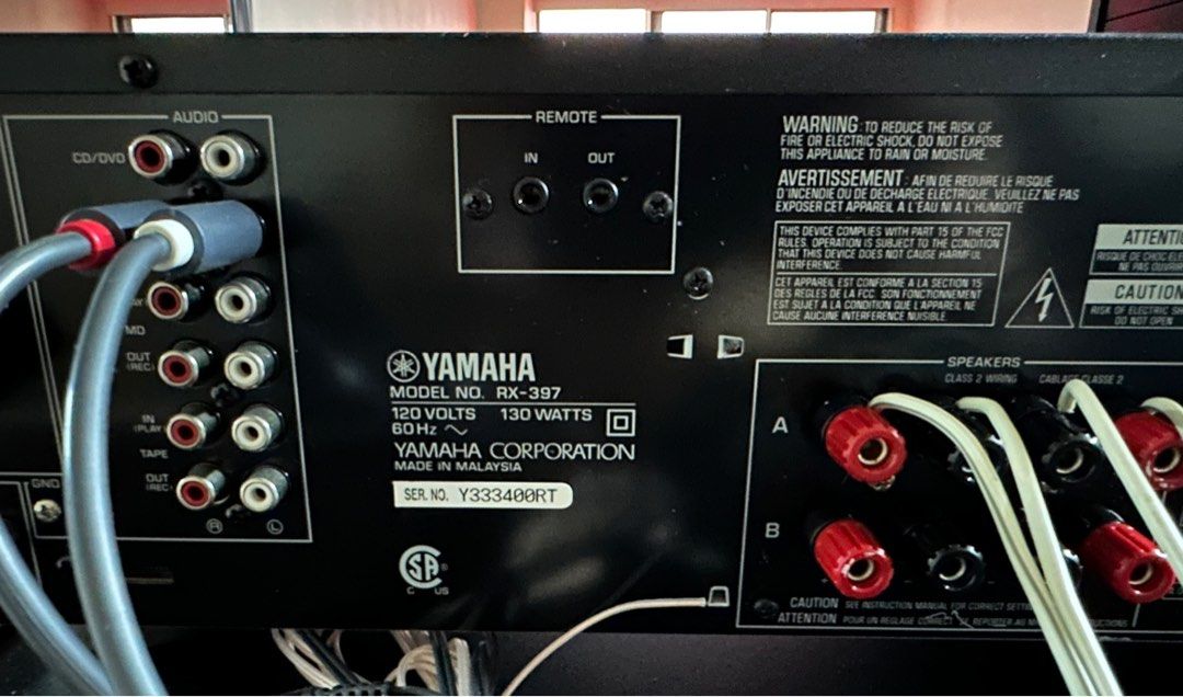 Yamaha RX-397 AM/FM Stereo Receiver (2005-10), Audio, Soundbars ...