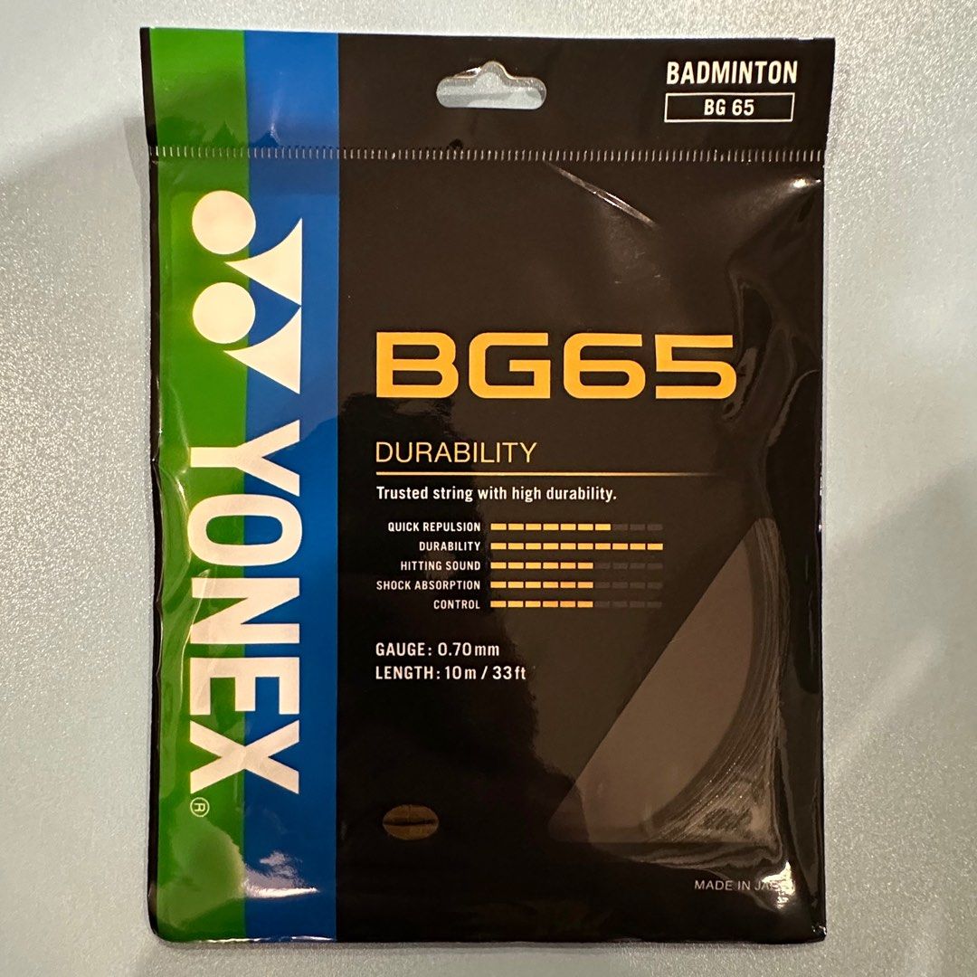 Yonex BG65 Badminton String 100% Original Made in Japan, Sports ...