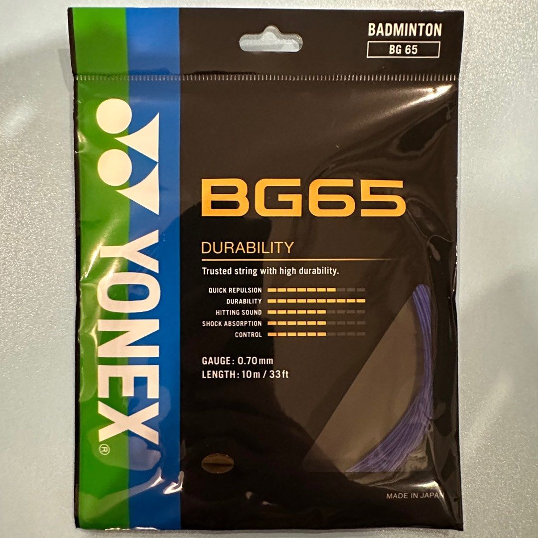 Yonex BG65 Badminton String 100% Original Made in Japan, Sports ...