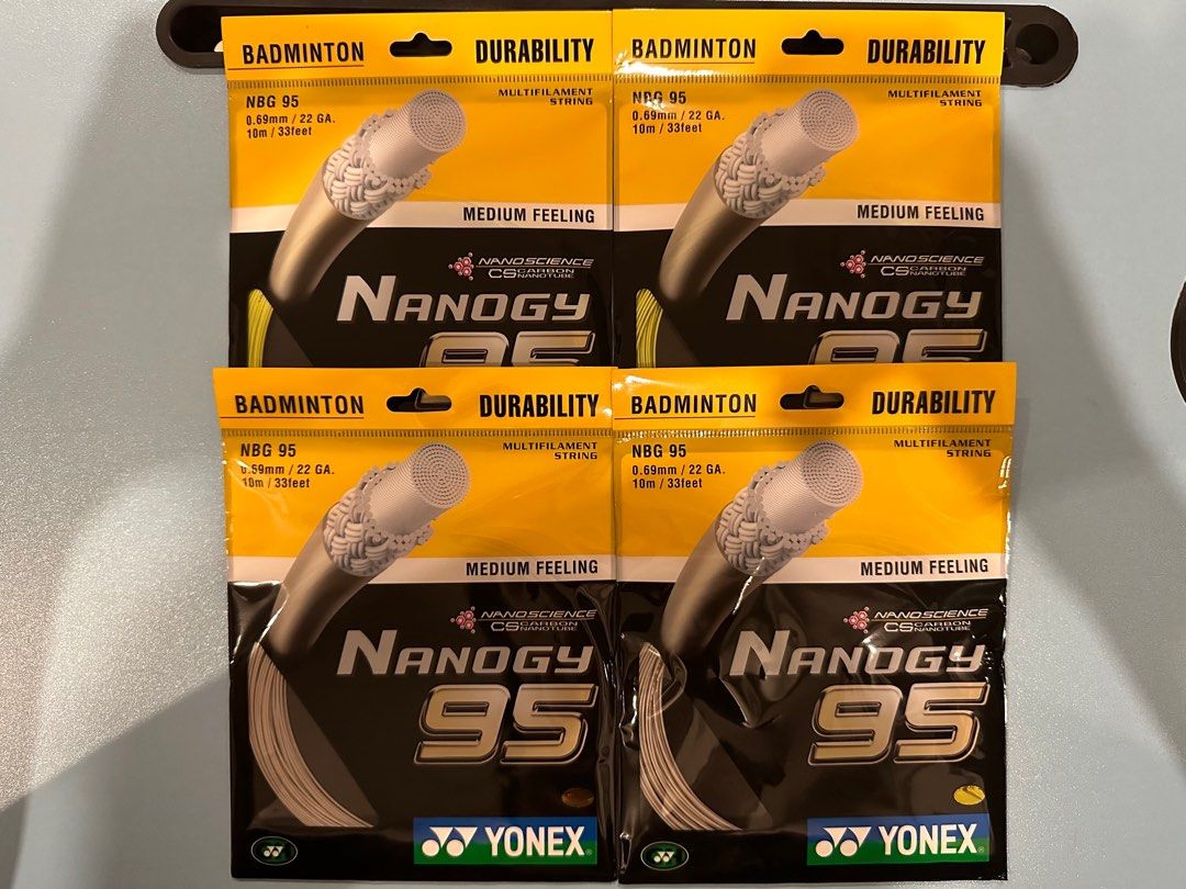 Yonex Nanogy 95 Badminton String 100% Original Made in Japan, Sports ...