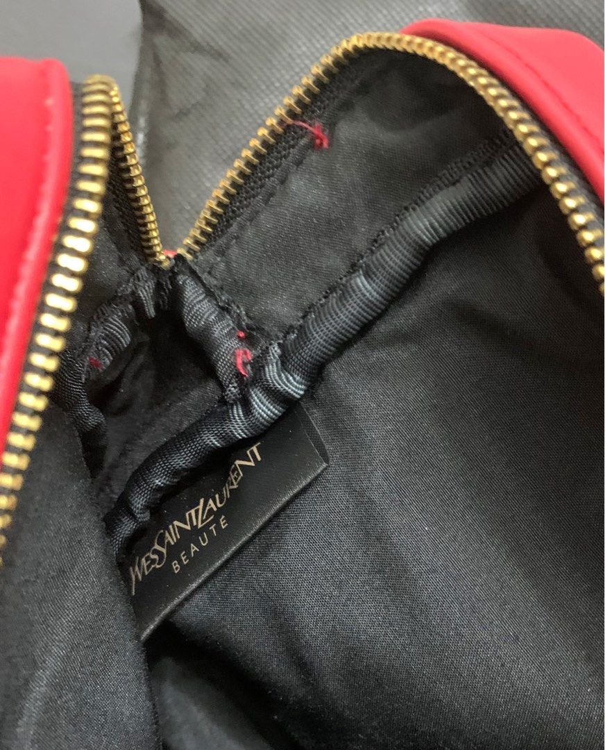 YSL Beauty Pouch with Matching Key-Chain Mirror and Mini Samples, Women ...