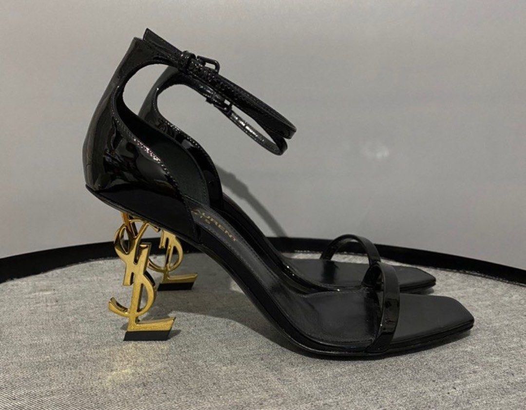 YSL Opyum Sandals in patent leather, Luxury, Sneakers & Footwear on ...