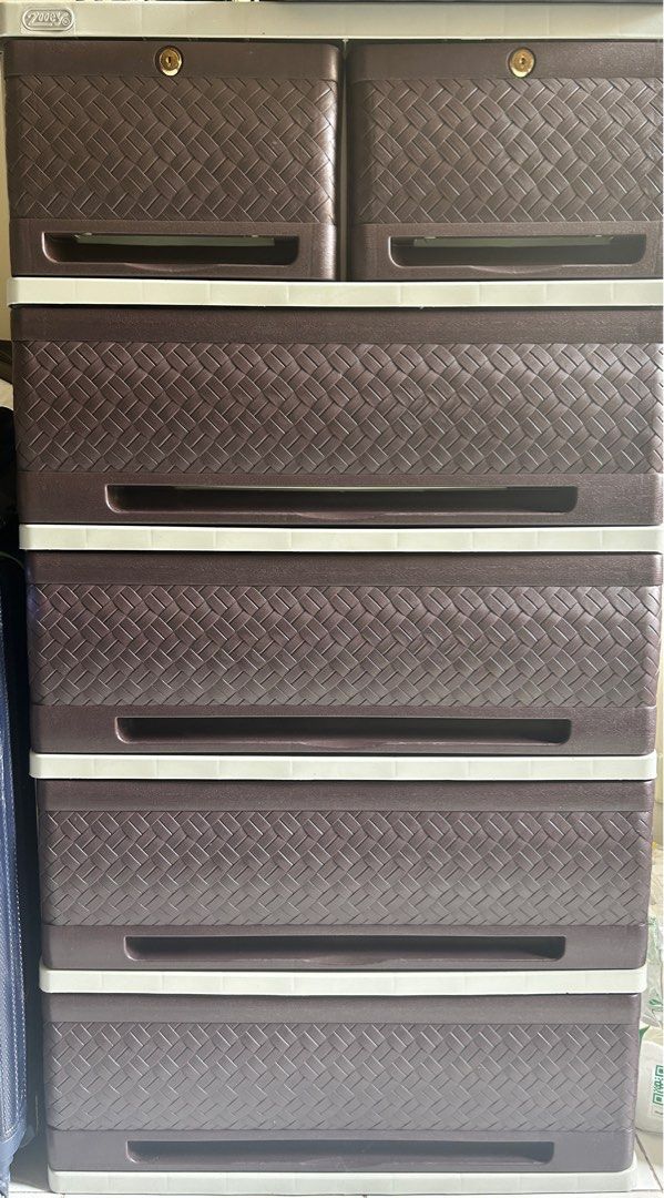 Zooey Rattan Drawer (5 layer), Furniture & Home Living, Furniture ...