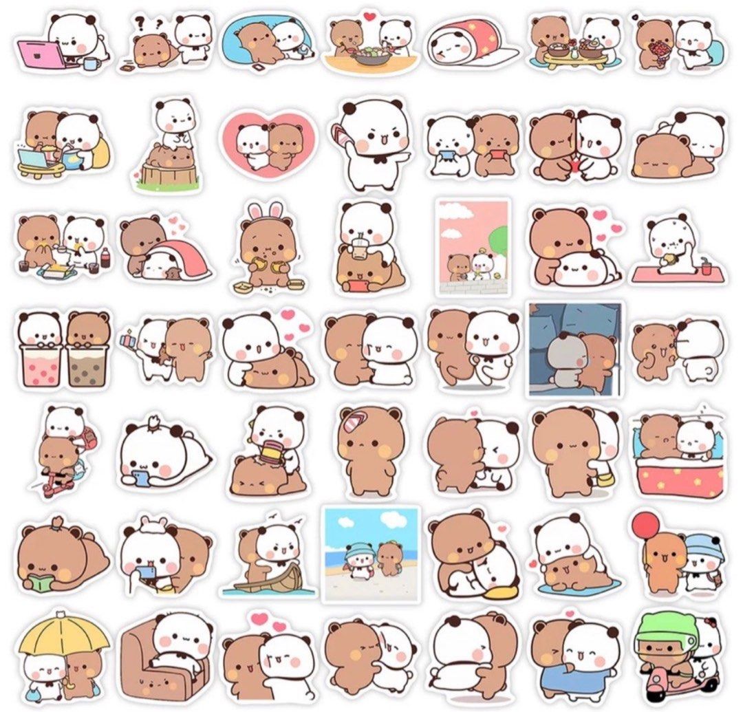 #1.1 Bubu Dudu Stickers Waterproof PVC for Water Bottle Laptop ...