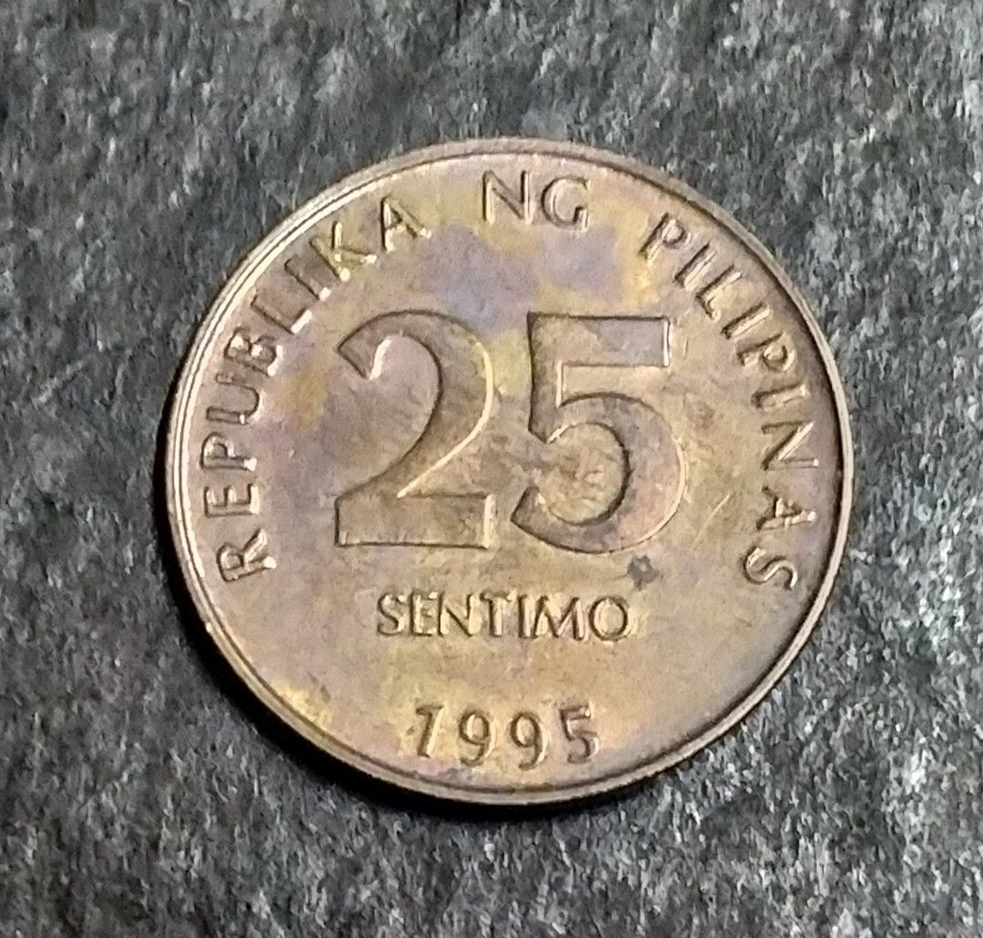 1995 Philippine NDS 25 sentimos old coin Hard to find, Hobbies & Toys, Memorabilia ...