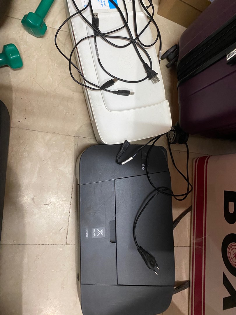 2 pcs printer bundle canon and hp no ink but all working, Computers ...