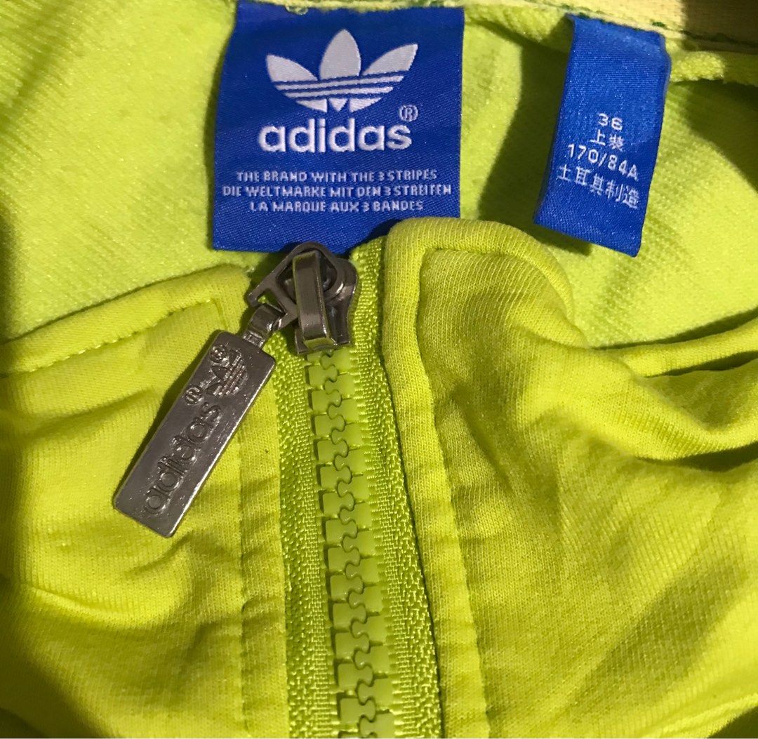 ADIDAS - TREFOIL (NEON), Men's Fashion, Tops & Sets, Hoodies on Carousell