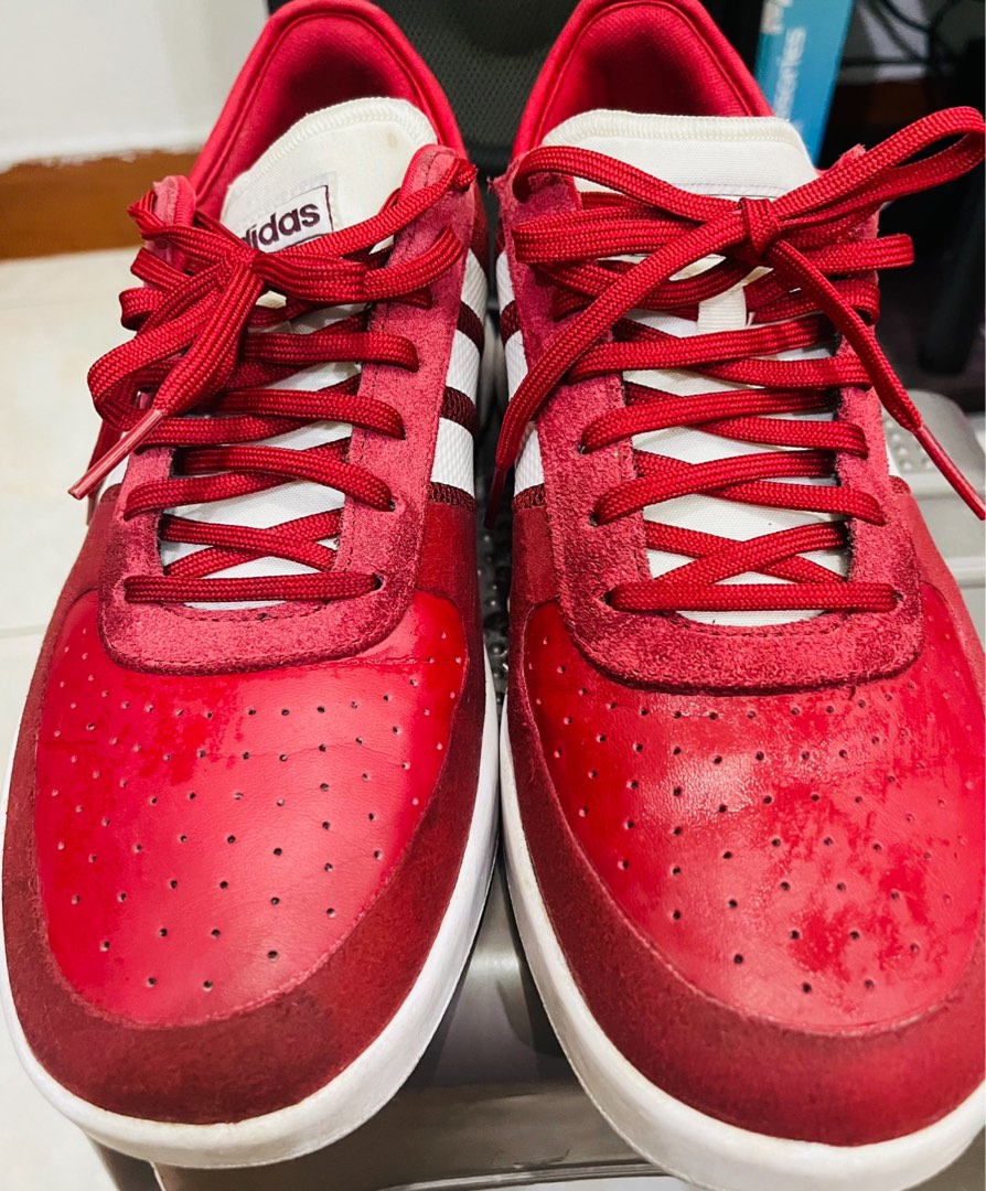 Adidas Red Running Shoes for Men, Men's Fashion, Footwear, Sneakers on ...