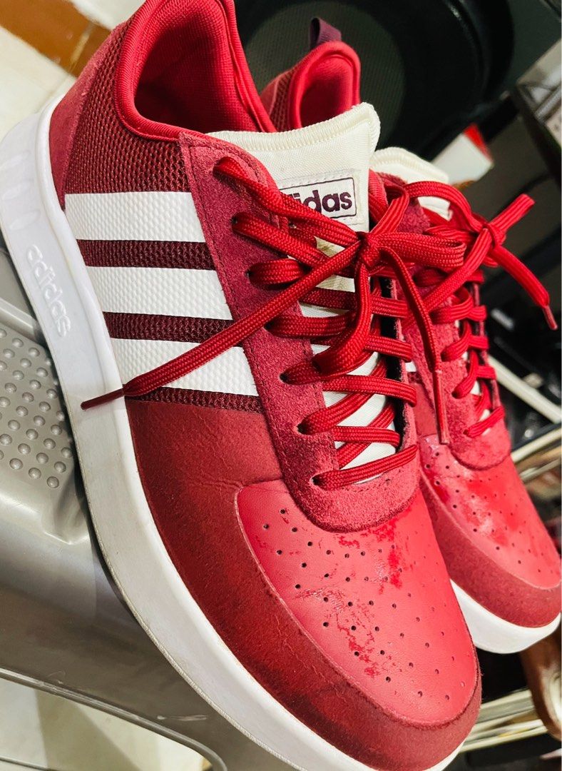 Adidas Red Running Shoes for Men, Men's Fashion, Footwear, Sneakers on ...