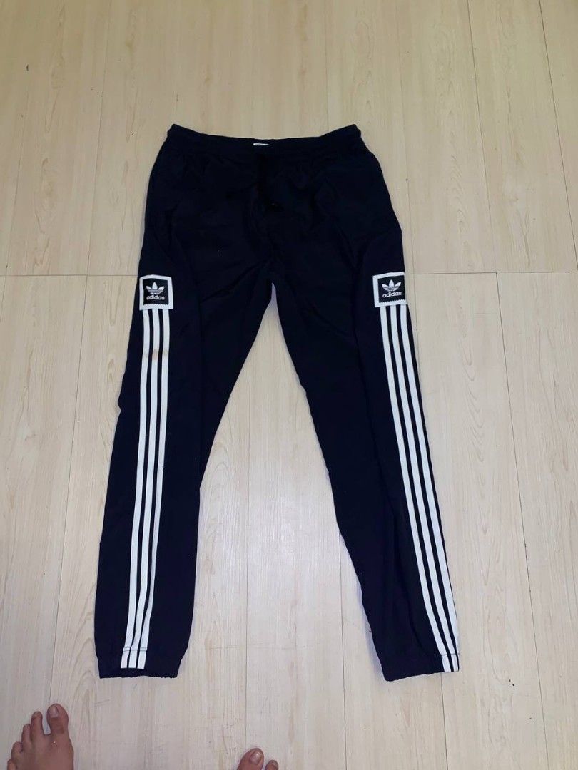 adidas three lines box logo, Men's Fashion, Activewear on Carousell