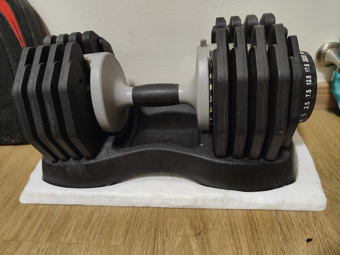 Adjustable compact dumbells, Sports Equipment, Exercise & Fitness ...