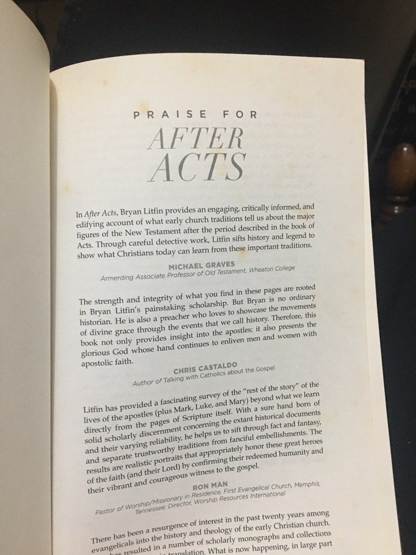 After Acts by Bryan Liftin, Hobbies & Toys, Books & Magazines, Religion ...