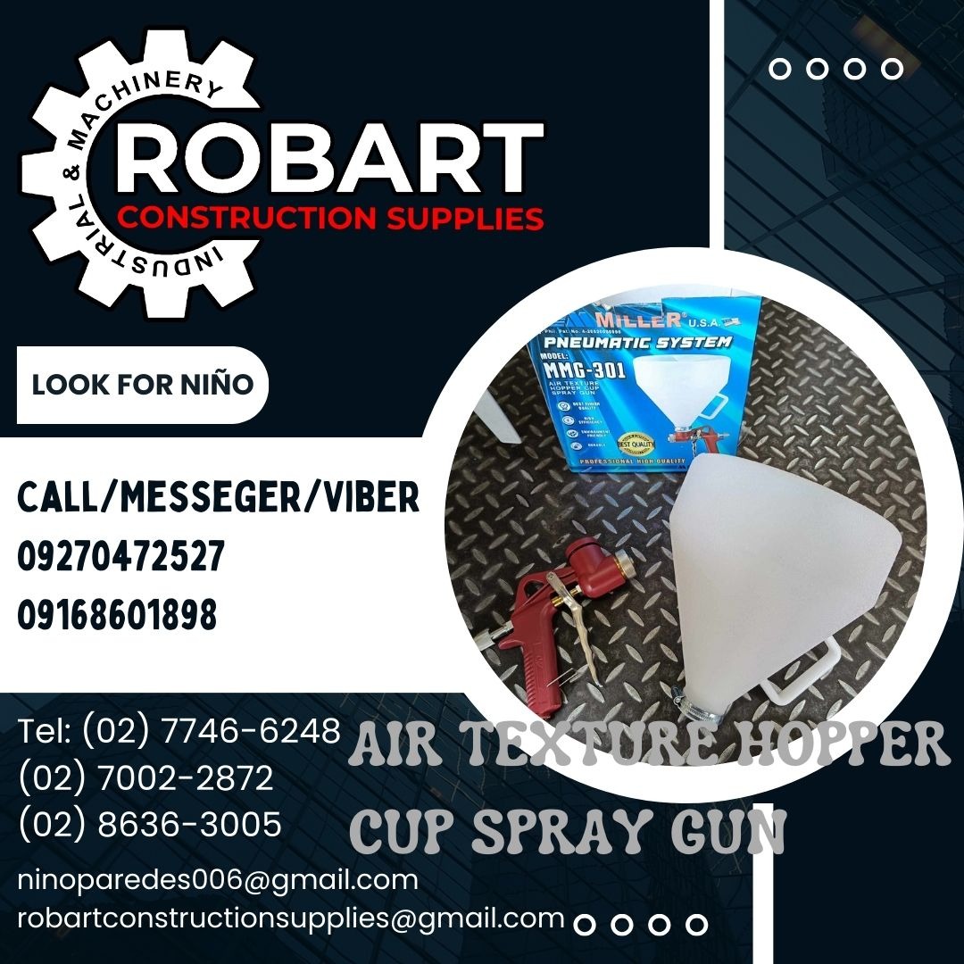AIR TEXTURE HOOPER CUP SPRAY GUN, Commercial & Industrial, Construction ...
