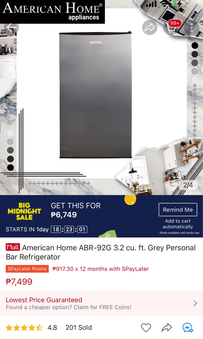 American Home Personal Bar Refrigerator, TV & Home Appliances, Kitchen Appliances, Refrigerators ...