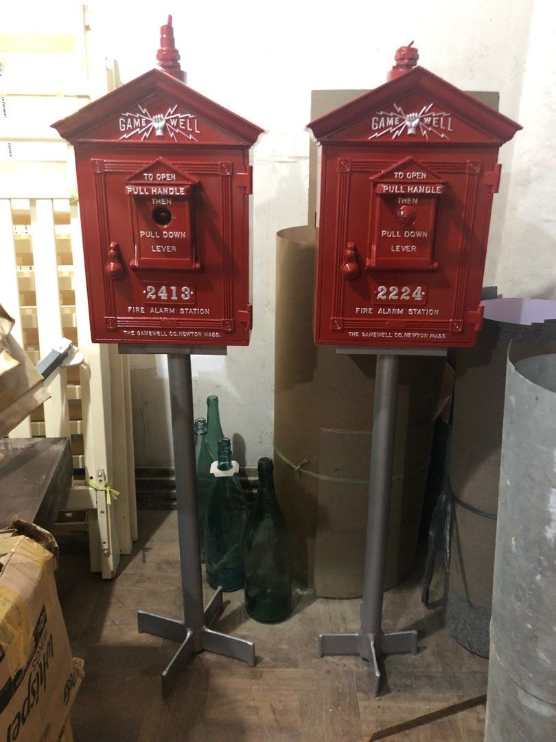 Antique Gamewell Fire Alarm Box Restored 1930 on Carousell