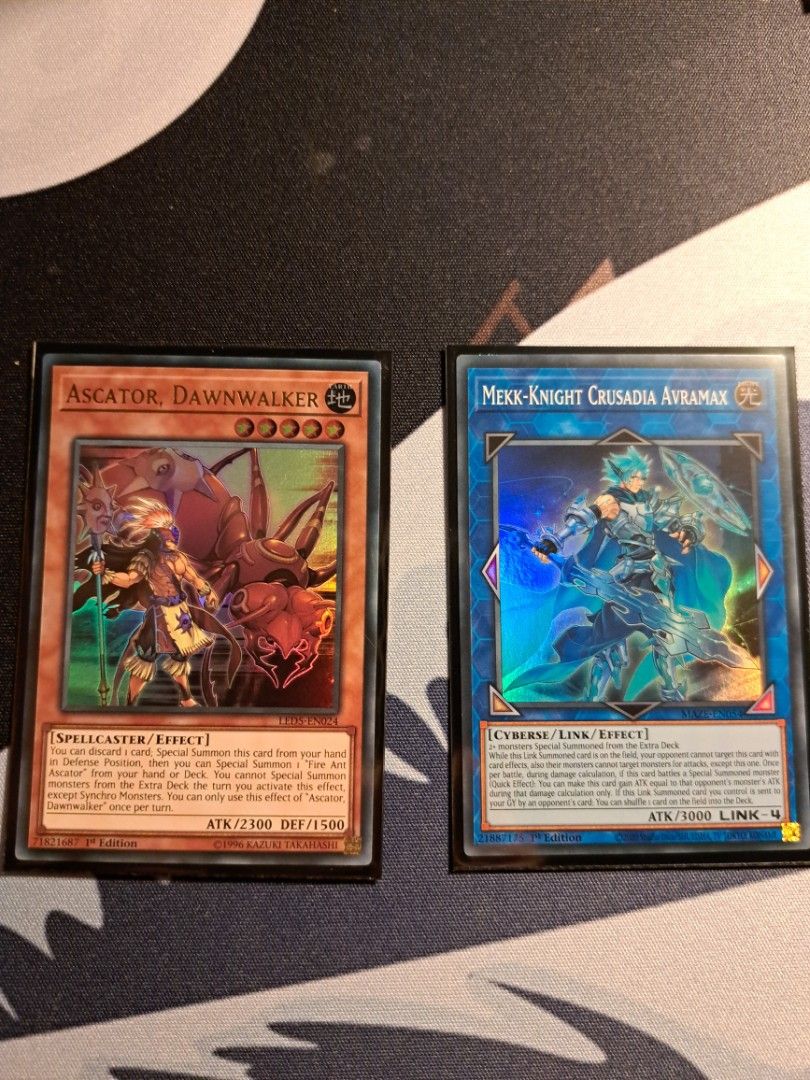 Ascator Dawnwalker, Mekk-Knight Crusadia Avramax. YUGIOH English first ...