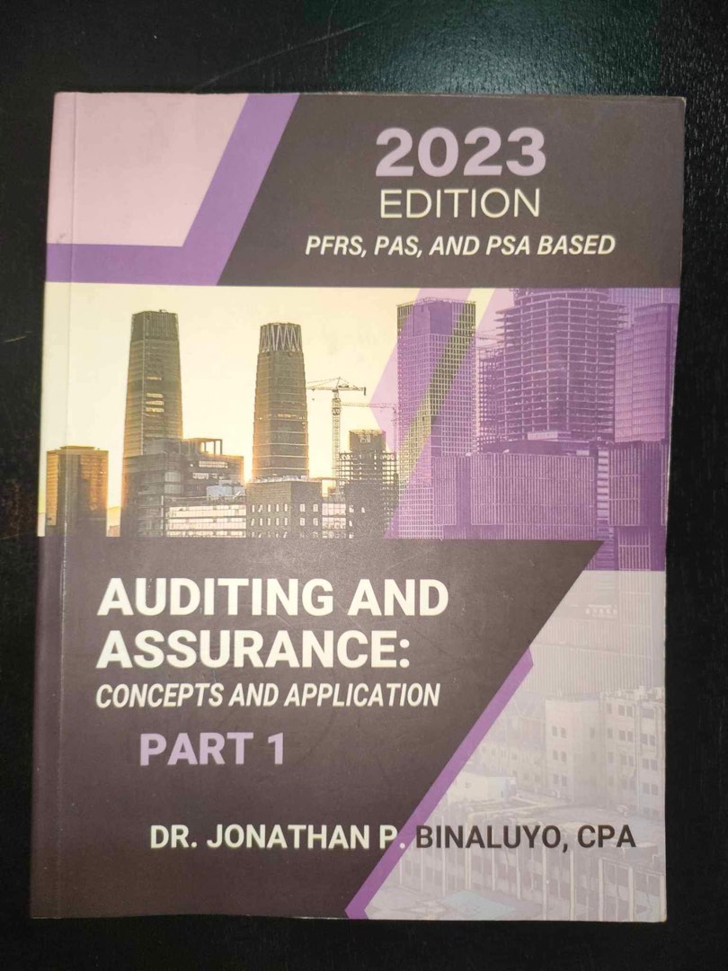 Auditing And Assurance Concepts And Application Part 1 Hobbies And Toys Books And Magazines