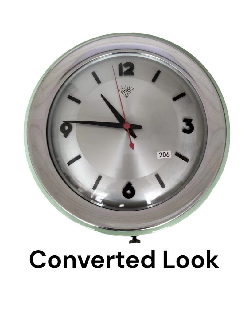 Authentic Conversion to Battery Shanghai Diamond Clock, Furniture ...