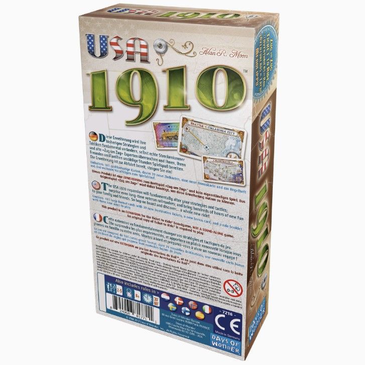 (Authentic) Ticket to Ride USA 1910 Board Game Expansion, Hobbies ...